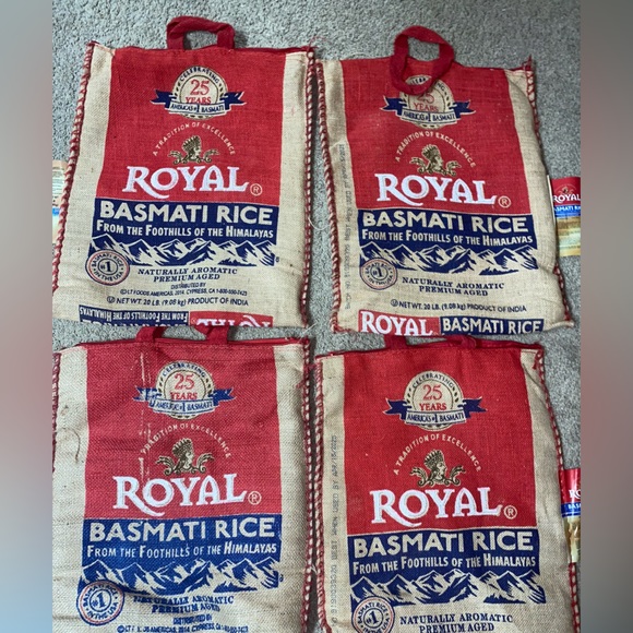 Bags | Royal Basmati Burlap Rice Bagssack | Poshmark